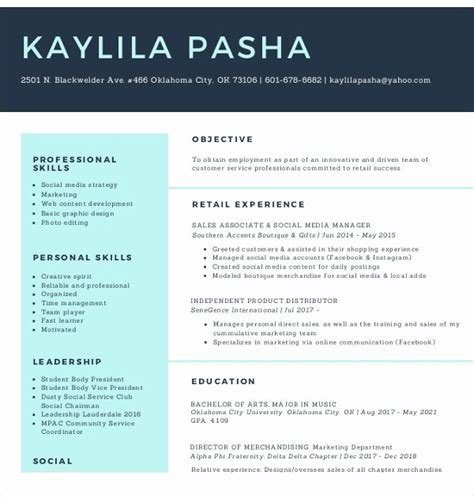 Social Media Resume Template Lovely 15 Social Media Resumes Templates