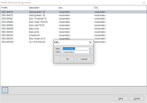 Profile Machine Assignments Orgadata Online Help System