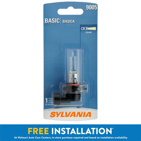 Sylvania 9005 Basic Halogen Headlight Bulb 1 Pack Walmart Business