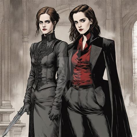 Actress Emma Watson As Gothic Vamp By Samiscaptain76 On Deviantart
