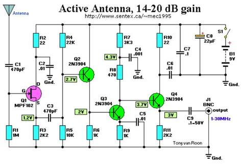Design Your Own Active Antenna With This Schematic