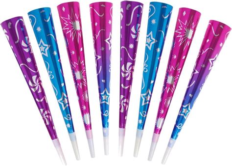 More Fiesta Printed Foil Party Horns Noisemakers 12