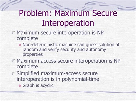 ppt computational issues in secure interoperation powerpoint