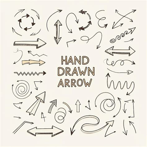 A Drawing Of A Hand Drawn Arrow With A Line Drawing On It Premium AI