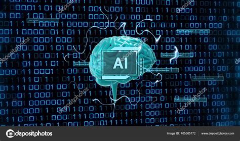 Image Text Human Brain Binary Coding Data Processing Black Background