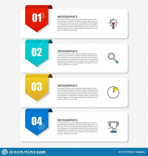Plantilla Del Dise O De Infographic Concepto Creativo Con 4 Pasos