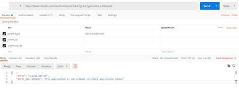 Get Access Token Linkedin Api Stack Overflow