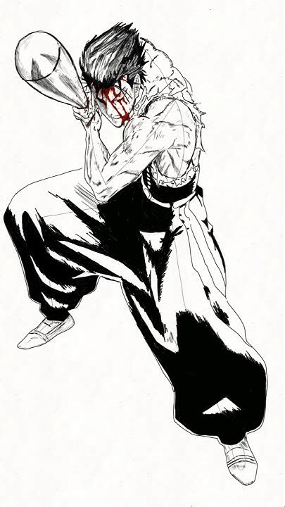 One Punch Man 원펀맨 금속배트 그림만들기 Drawing 애니 애니메이션 One Punch Man 금속배트