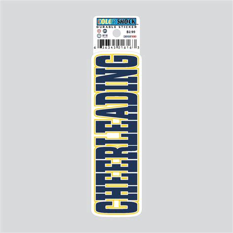 Cheerleading Textured Sticker Merrimack College Bookstore