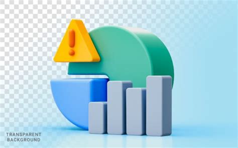 Pie Chart Exclamation D Illustration Graphic By Ahmedsakib Creative Fabrica