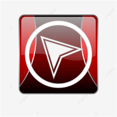 導航紅色方形 Web 光澤圖示箭頭 放 船 鑰匙png去背圖片素材免費下載，免摳圖設計圖案下載 Pngtree