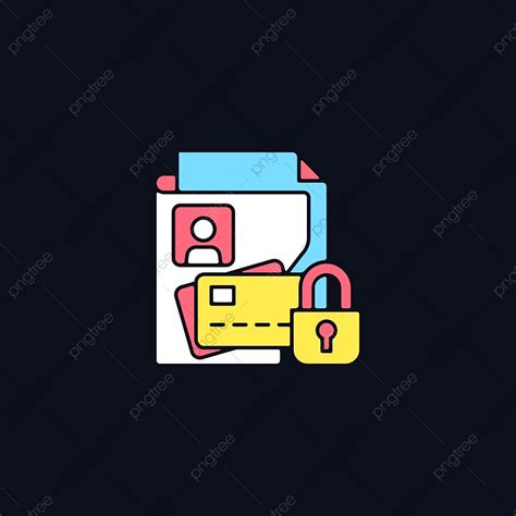Nonpublic Personal Information Rgb Color Icon For Dark Theme Line