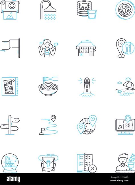 Transport Linear Icons Set Car Bus Train Bicycle Plane Boat