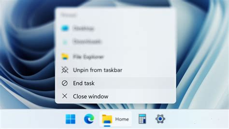 Windows C C Ch M I Ng Ng D Ng V End Task Tr N Thanh Taskbar