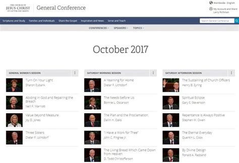 Text Of Lds General Conference October 2017 Lds365 Resources From