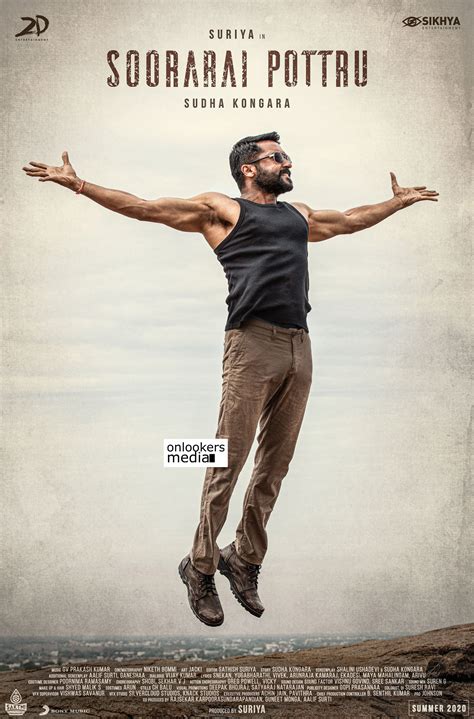 Heres The First Look Poster Of Suriyas Soorarai Pottru