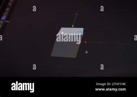 3d model of geometric figures on computer screen 3d modeling in