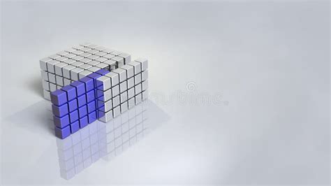 Structure Composed Of Blocks Sample Extracted From It Stock Illustration Illustration Of