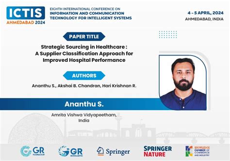Ananthu S On Linkedin Ictis2024 Asbamritapuri Amritapurimba