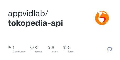 Github Appvidlab Tokopedia Api