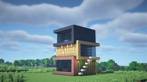 마인크래프트 건축 폭포 모던하우스 만들기 Youtube