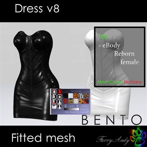 Second Life Marketplace Furry Andy Dress V8 For Ebody Reborn