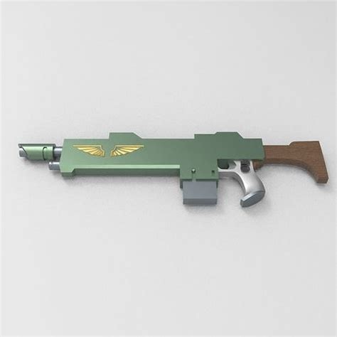 Warhammer 40k M36 Kantrael Pattern Lasgun 3d Model Cgtrader