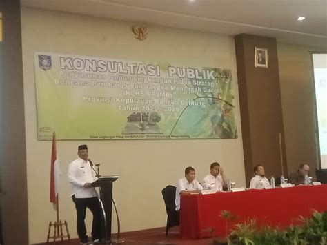 Pemprov Gelar Konsultasi Publik KLHS RPJMD 2025 2029 Safrizal