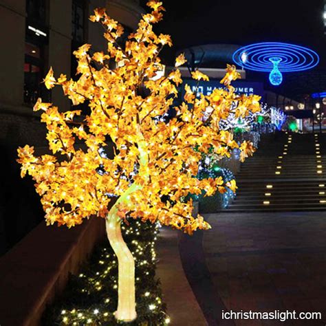 Warm White Acrylic Illuminated Maple Trees Ichristmaslight