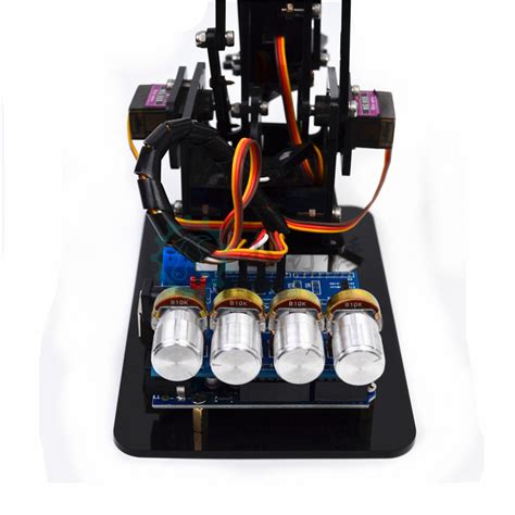 Brand New DIY Acrylic Robot Arm Robot Claw Arduino Kit DOF Toys Mechanical Grab