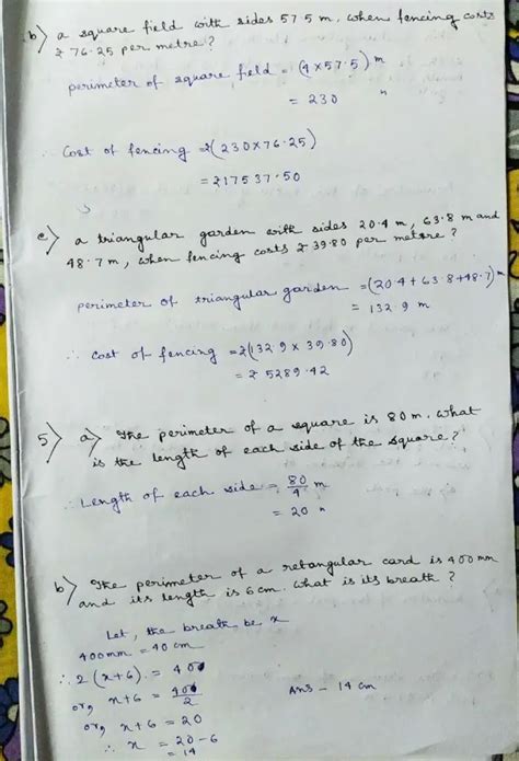 New Learning Composite Mathematics Class 7 Sk Gupta Anubhuti Gangal Perimeter And Area Chapter