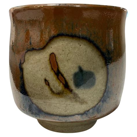 Shoji Hamada Mingei Nuka Glaze Japanese Pottery Yunomi Teacup With Signed Box For Sale At 1stdibs