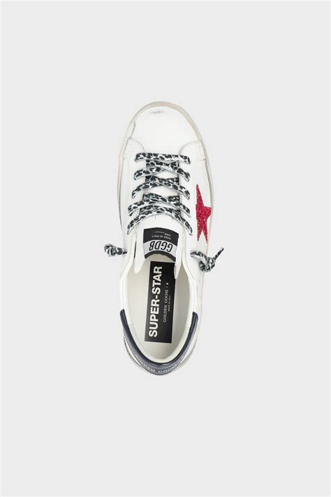 Golden Goose Vintage Hakiki Deri Sneaker Bayan Ayakkab Gwf F Beyaz Exxeselection