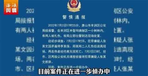 小树林内两人遇害”，唐山丰润警方通报腾讯新闻