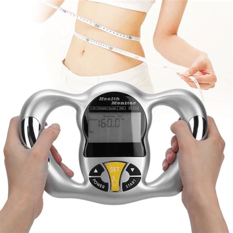 Brrnoo Handheld Body Fat Tester Digital Portable Weight Check Machine Bmi Meter Fat Analyzer