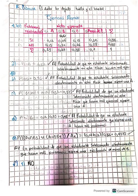SOLUTION Ejercicios De Repaso Estad Stica Studypool