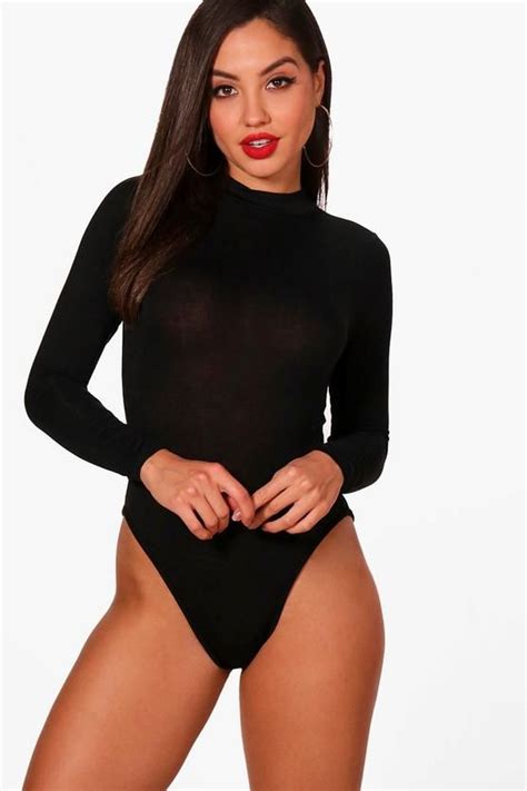 Basic Turtle Neck Long Sleeve Bodysuit