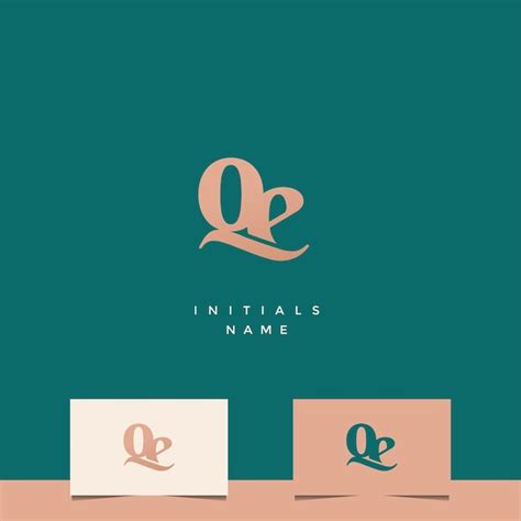 Premium Vector Initial Qe Monogram Logo Design