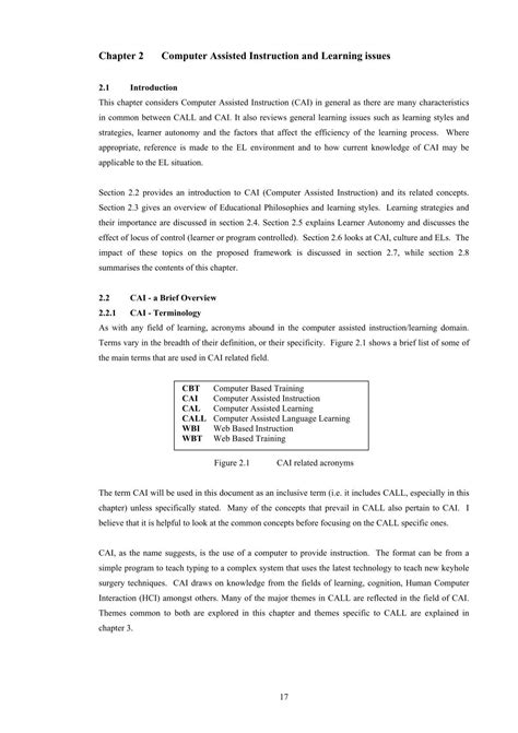 chapter 2 computer assisted instruction and learning issues