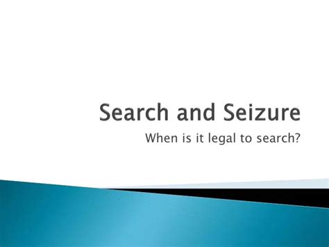 Ppt Search And Seizure Powerpoint Presentation Id2038866