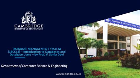 Chapter 1 Introduction To Database Management Systems Pptx