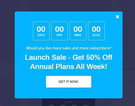 Countdown Popup Website Popup On Behance