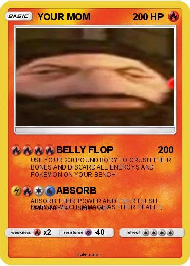 Pokémon Your Mom 978 978 Belly Flop My Pokemon Card