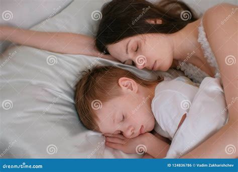 Mom And Son Sleeping Together Mom Hugging Her Son Stock Photo Image Of Female Caucasian