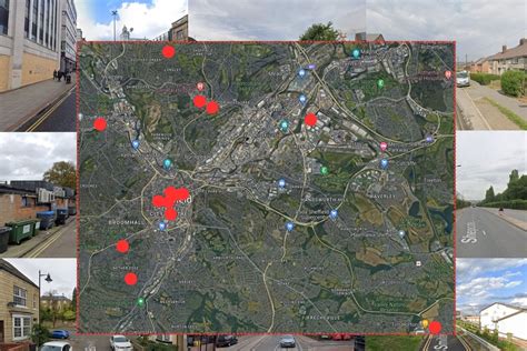 Sheffields 14 Most Crime Plagued Streets New Police Data Shows