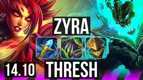ZYRA Samira Vs THRESH Vayne SUP 8 4 23 1000 Games 33k DMG