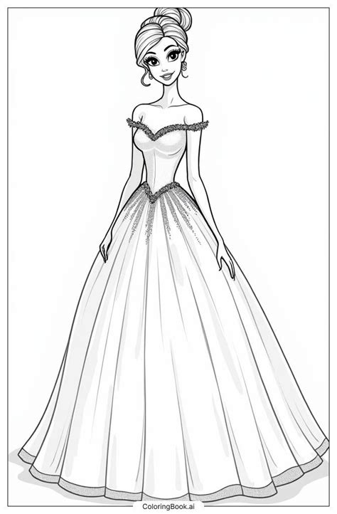 46 Dress Coloring Pages Free Pdf And Png Printables
