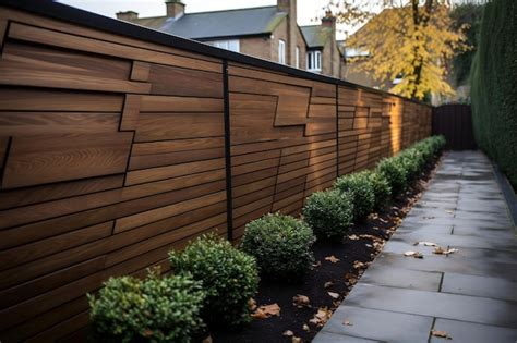 Premium Photo Contemporary Simple Wood Fence Ai