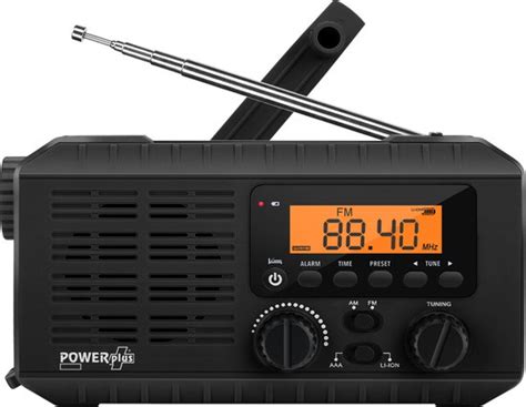 POWERplus Ox Solar Dynamo USB Oplaadbare AM FM Scan Radio Powerbank