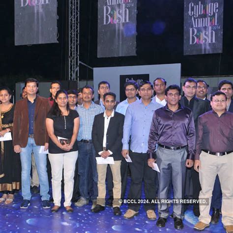 Deepak And Sheena Nathani Pose Together During The Cybage Annual Event Held In The City